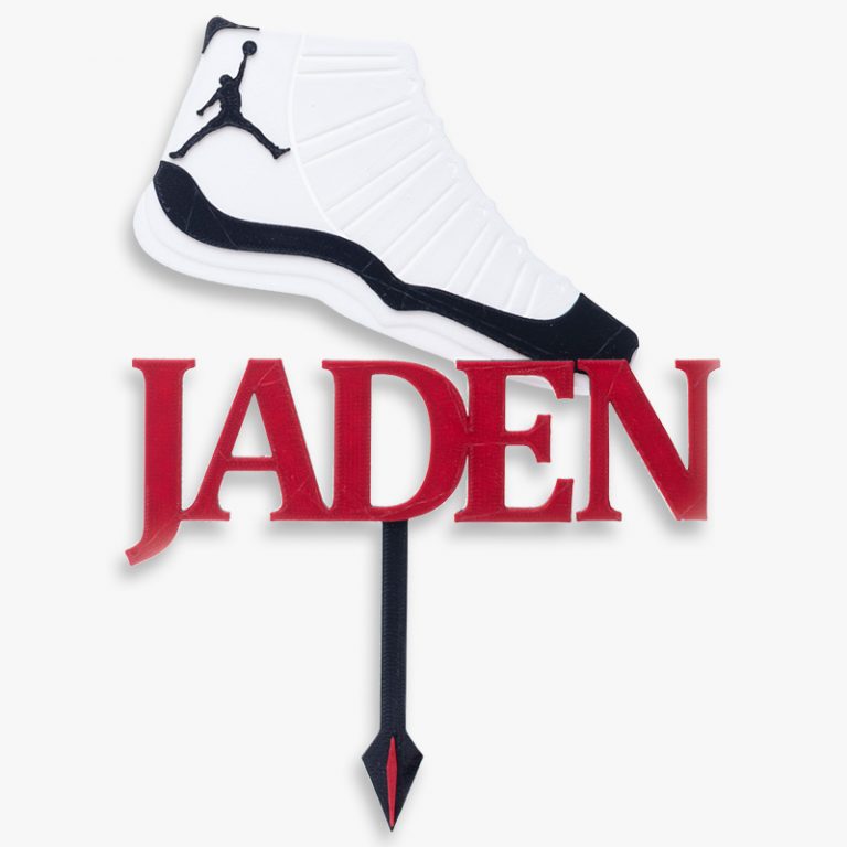 Air Jordan Shoe Personalized Cake Topper - 3D Wade Creations