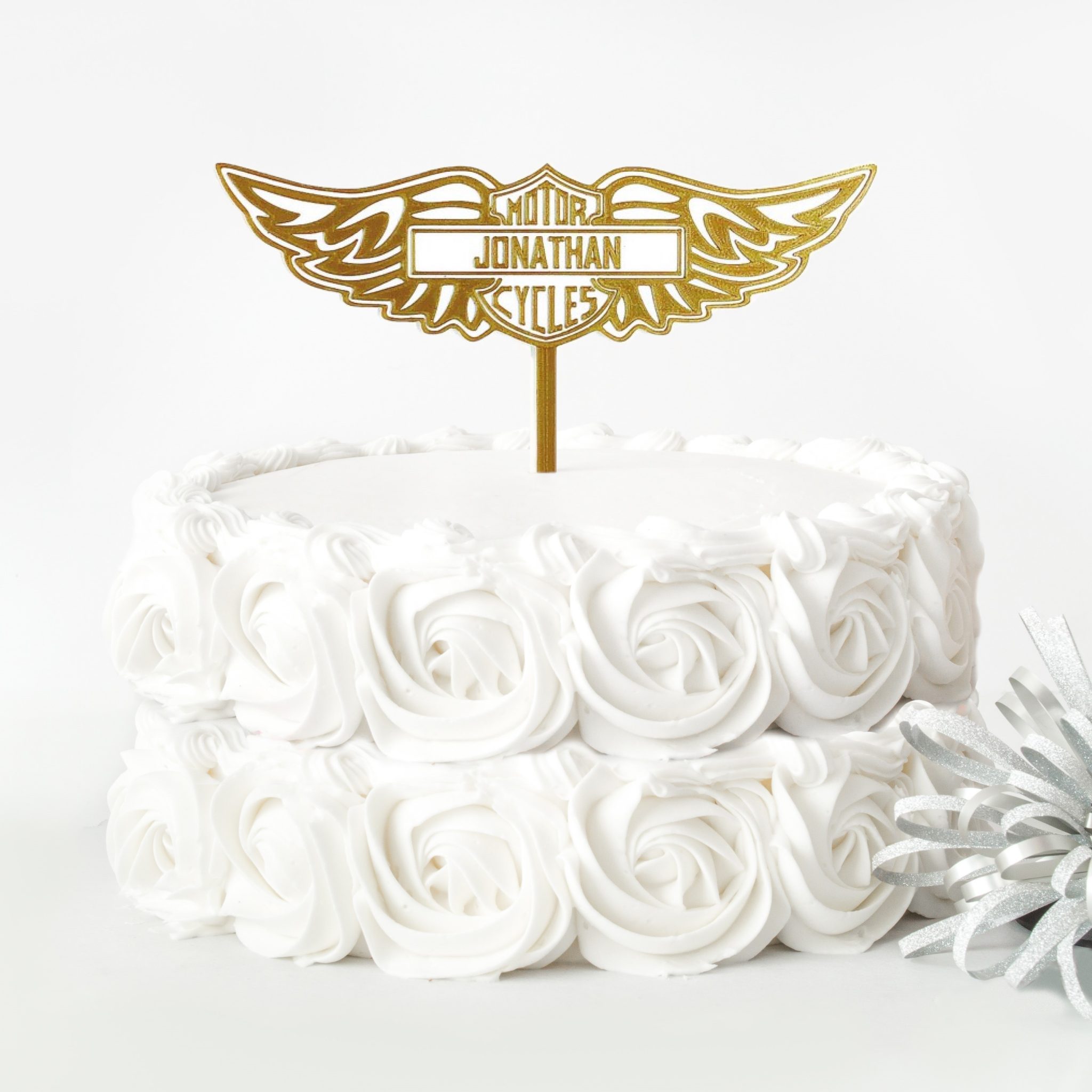 Harley Davidson Motorcycle Personalized Birthday Cake Topper – 3D Wade ...