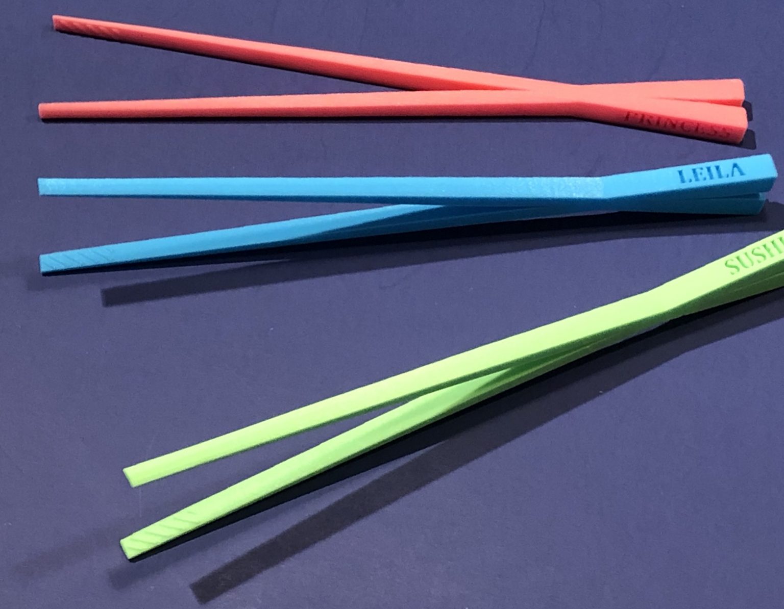 Chopsticks Kids One Piece Personalized Chop Sticks (2 Chopsticks) – 3D ...