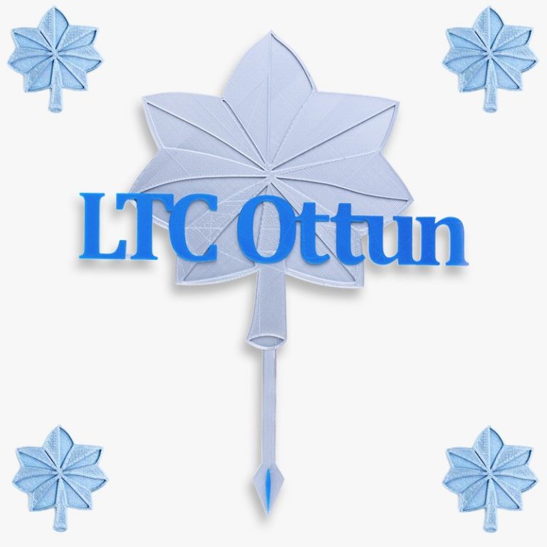 Lt Col LTC Oak Leaf Cake and Cupcake (1 Doz) Topper Combo – 3D Wade ...