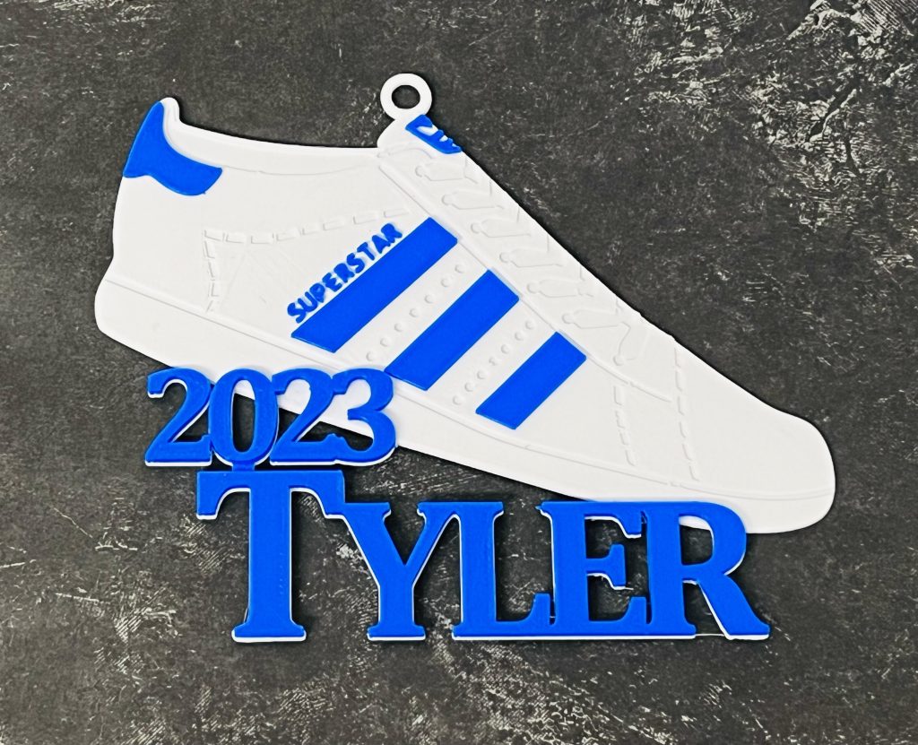 Adidas Sneaker Personalized Christmas Ornament – 3D Wade Creations